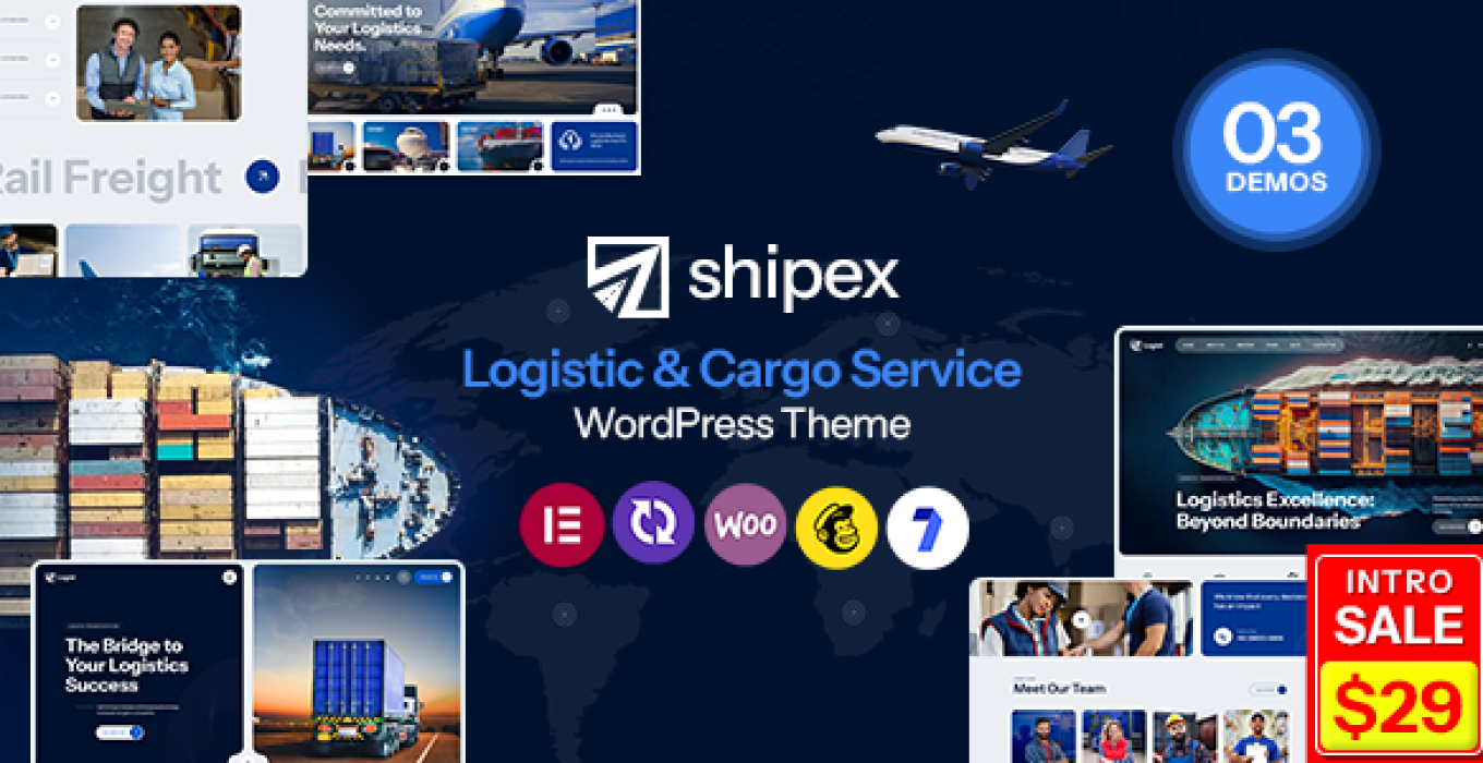 Shipex – Transport and Logistics WordPress Theme - wpnull24