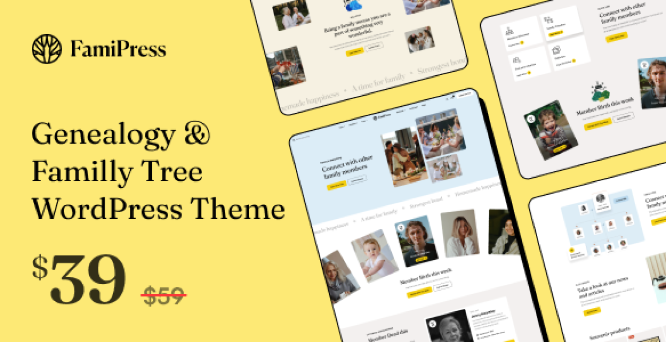 FamiPress – Genealogy & Family Tree WordPress theme - wpnull24