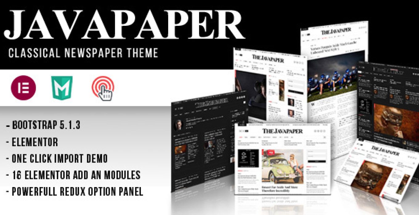 Javapaper – Classic Newspaper Theme - wpnull24
