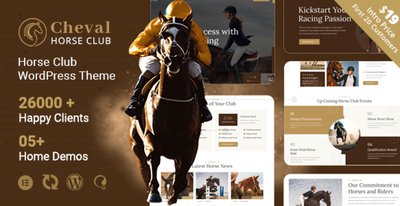 Cheval – Horse Club & Equestrian WordPress Theme - wpnull24