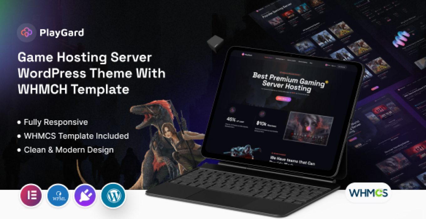 Playgard – Game Hosting Server with WHMCS WordPress Theme - wpnull24